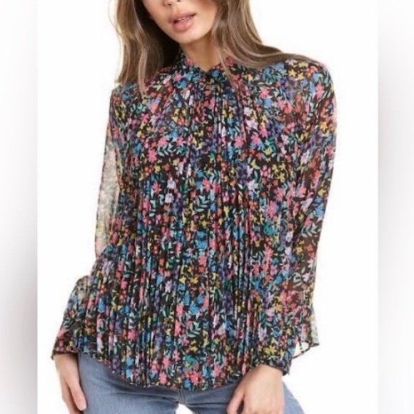Milly | Tops | Milly Garden Floral Beth Blouse | Poshmark